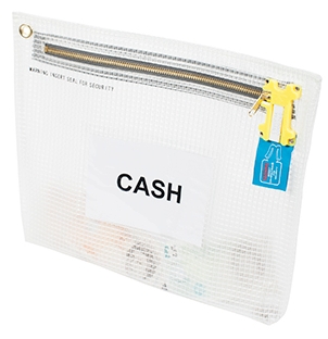 Cash Bag - Long Edge Zip - ITW Envopak